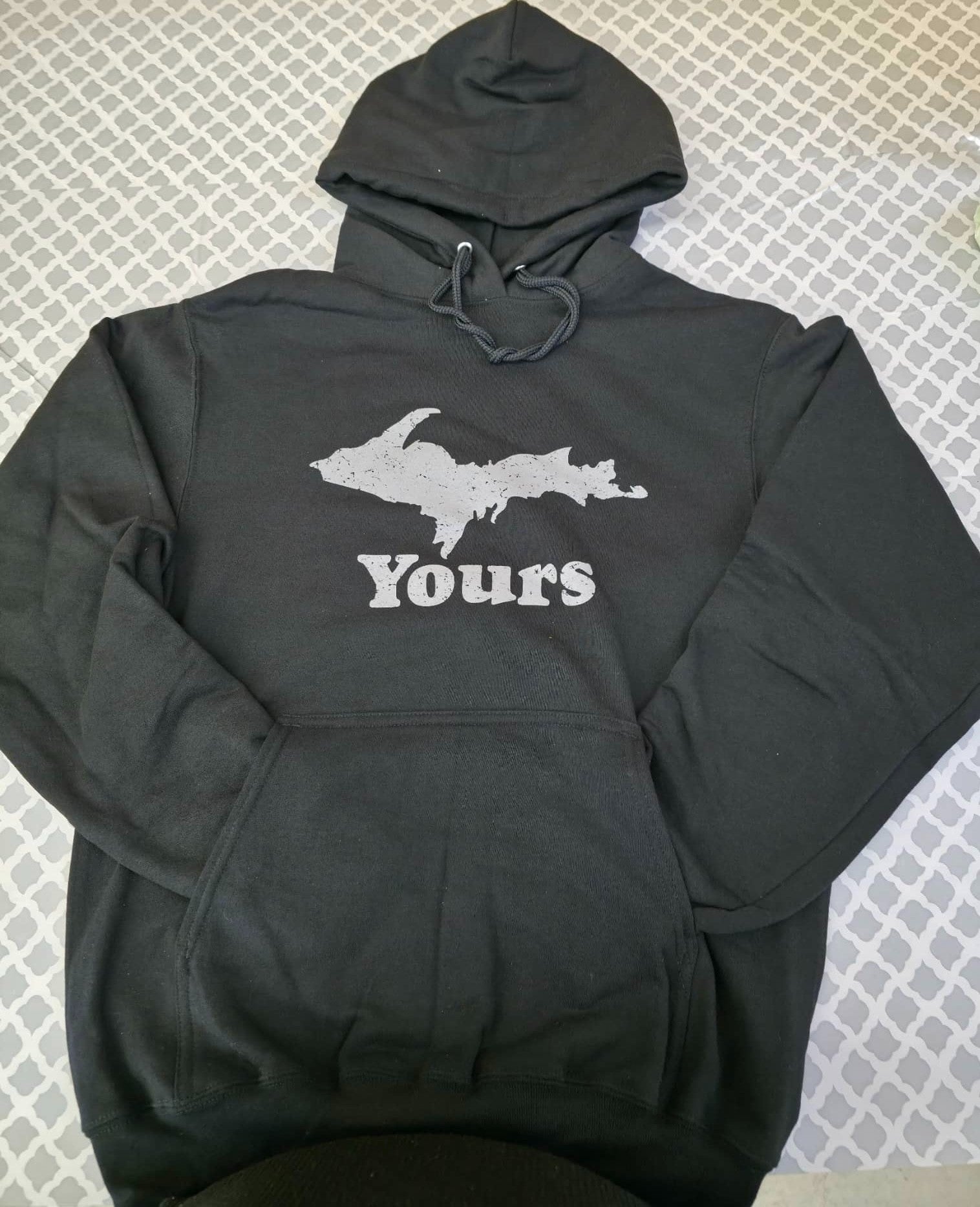 UP Yours Distressed Hoodie | Lake Superior Design Company